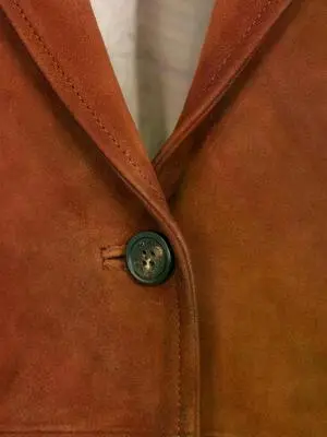 GOLDEN GOOSE Suede Single-breasted Blazer