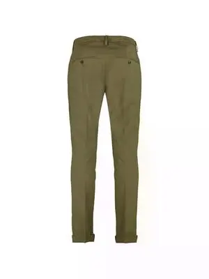 DONDUP Gaubert Cuffed-hem Trousers - Green