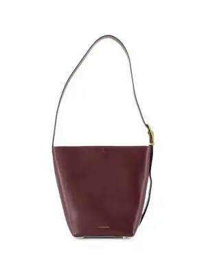 ANINE BING Elly Grained-leather Shoulder Bag - Red