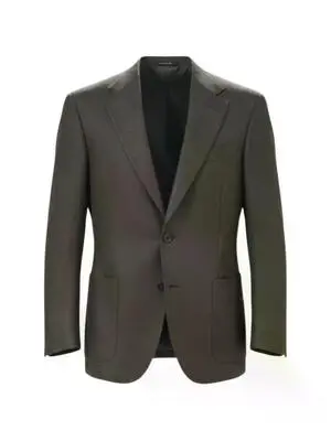 Zegna Single-breasted Notch-lapel Blazer - Grey