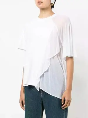 SJYP Logo-print Layering T-shirt