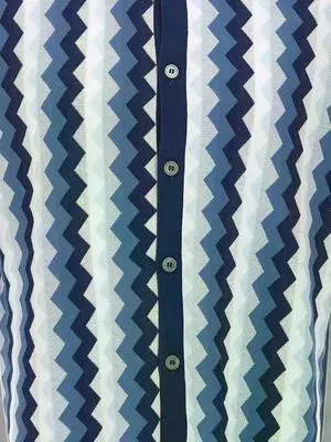 GRAN SASSO Chevron-jacquard Cotton Shirt