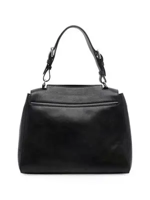 Orciani Sveva Leather Medium Handbag - Black