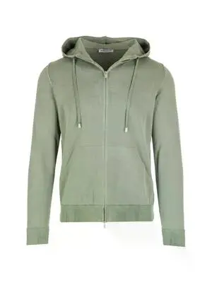AL DUCA D’AOSTA 1902 Zip-up Drawstring Hoodie - Green