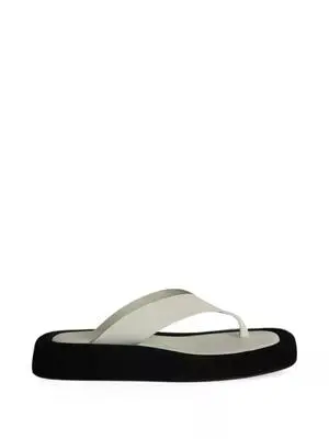 THE ROW Ginza Thong Sandals - White