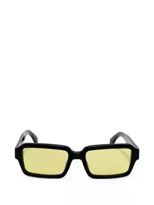 Palm Angels Homer Rectangle-frame Sunglasses - Black