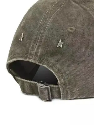 GOLDEN GOOSE Logo-appliqué Distressed Baseball Cap