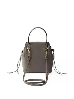 Prada Carry Mini Leather Handbag - Grey