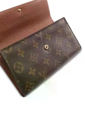 LOUIS VUITTON 2005 Sarah Monogram Wallet - Brown