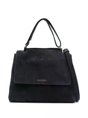 Orciani Sveva Leather Tote Bag - Blue