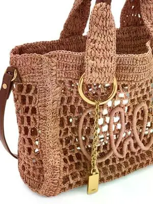Chloé Small Summer Banana Raffia Tote Bag - Brown
