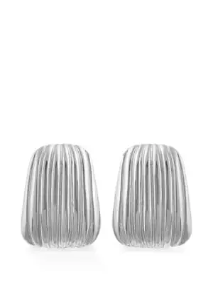 Mayol Kimberly Ribbed Earrings - Silver