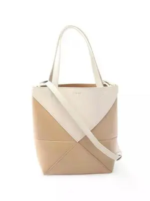 Loewe 2010s Mini Puzzle Fold Tote Bag - Neutrals