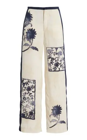 SIR. Phillipa Wide-leg Printed Trousers - Multi