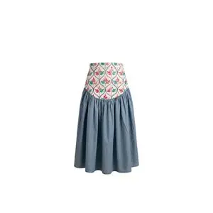 COLLECTED XX Patchwork Skirt - Blue