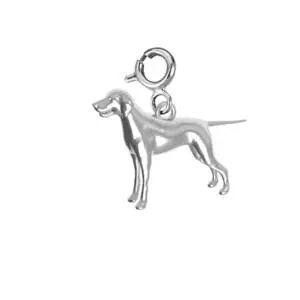 NOWART JEWELRY Dog Charm - Silver