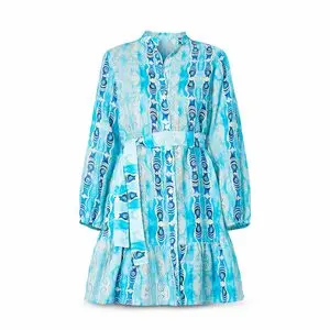 CASA ATELIER BY FERDINANDO FUSCO Kos Frou Frou Shirt In Linen - Blue
