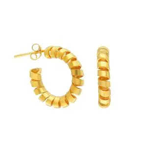 NOWART JEWELRY Twist Hoops - Gold