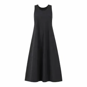 MUTE BY JL Sleeveless Dress With Back Tie - Black