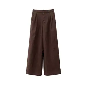 MUTE BY JL Linen Trousers - Brown