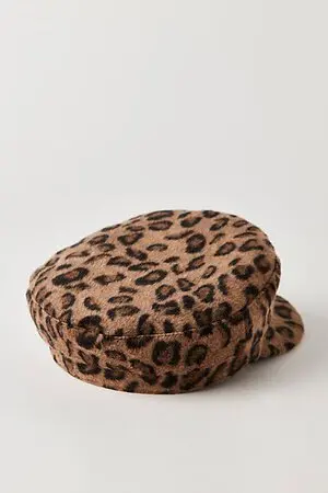 Free People 90's Leopard Cadet Hat At