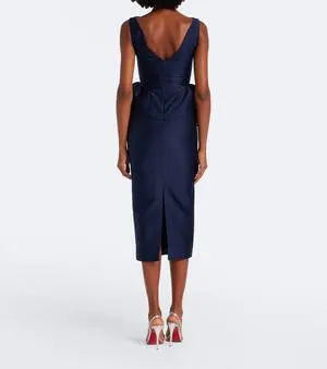 Roland Mouret Peplum Taffeta Cocktail Dress