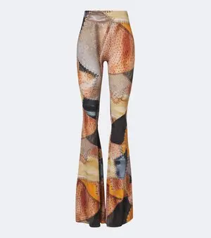 Roberto Cavalli Trompe L’oil Flared Pants