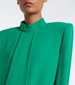 Valentino Garavani Cady Couture Crystal-embellished Silk Gown