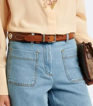 Etro Studded Leather Belt