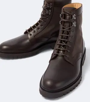 Brunello Cucinelli Leather Lace-up Boots