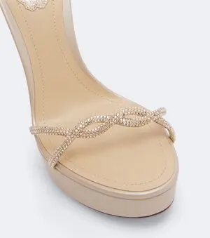 Rene Caovilla Margot Embellished Platform Sandals