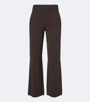 JOSEPH Zeta Knitted Cropped Straight Pants