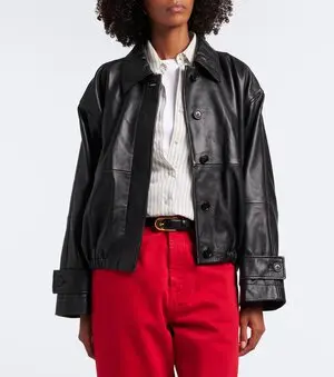 RÓHE Leather Blouson Jacket