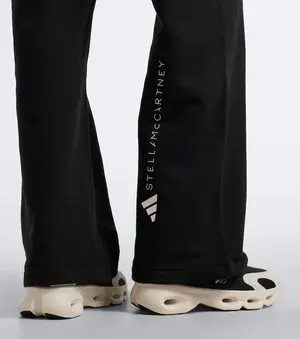 Adidas By Stella McCartney Logo Cotton Wide-leg Sweatpants