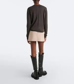 Rick Owens Suede Mini Skirt