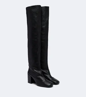 Dries Van Noten Leather Knee-high Boots