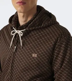 WALES BONNER Hooded Jacquard Track Jacket