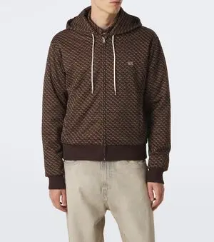 WALES BONNER Hooded Jacquard Track Jacket