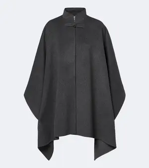 RÓHE Wool And Cashmere Poncho - Grey