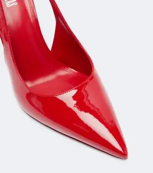 Paris Texas Lidia Patent Leather Slingback Pumps - Red