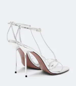 Paris Texas Lidia Metallic Patent Leather Sandals