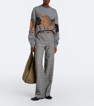 Stella McCartney Intarsia Virgin Wool Sweater