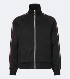 Saint Laurent Striped Track Jacket - Black