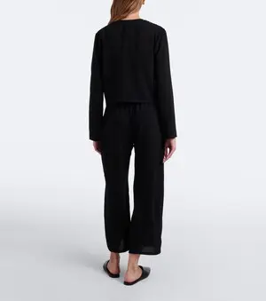 LESET Ari Cropped Straight Pants
