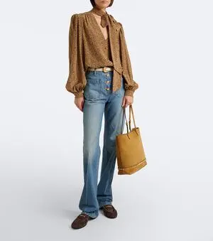 Valentino Garavani Rockstud Medium Suede Tote Bag