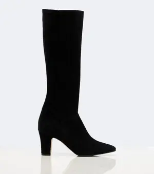 Manolo Blahnik Pitana Suede Knee-high Boots