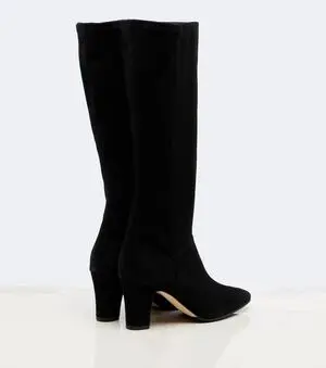 Manolo Blahnik Pitana Suede Knee-high Boots