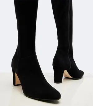 Manolo Blahnik Pitana Suede Knee-high Boots