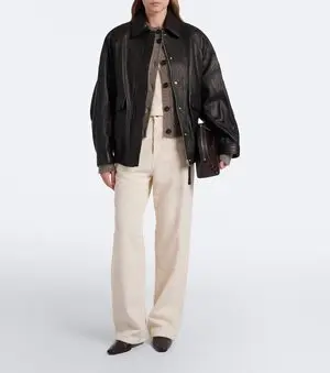 RÓHE Leather Blouson Jacket