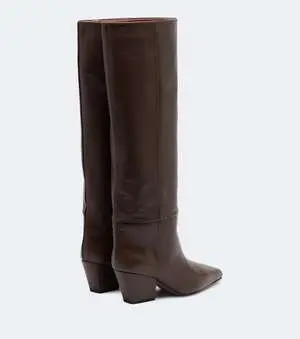 Paris Texas Jane Leather Knee-high Boots - Brown